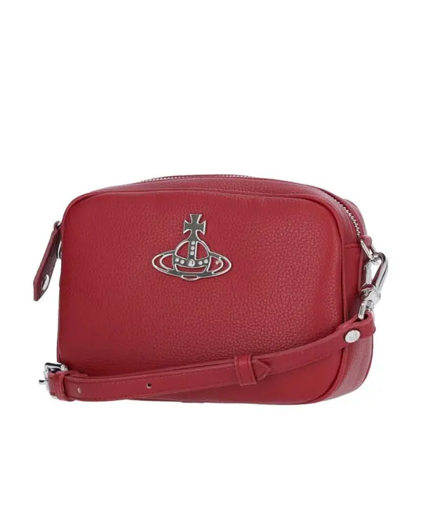 VIVIENNE WESTWOOD Anna Orb-plaque Crossbody Bag - Red