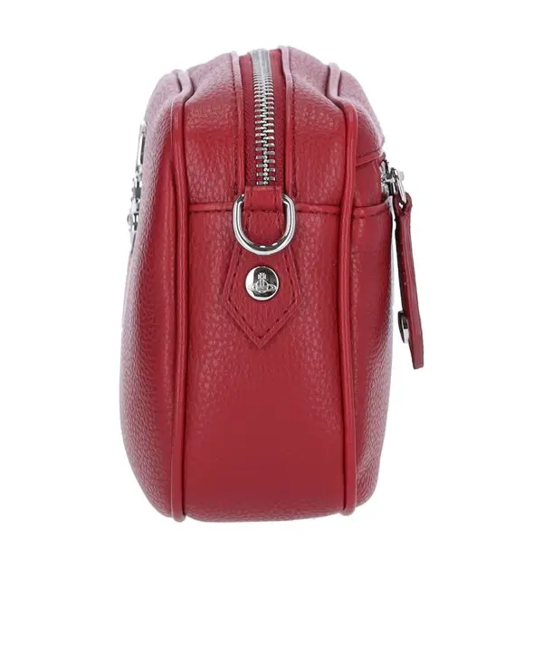 VIVIENNE WESTWOOD Anna Orb-plaque Crossbody Bag - Red