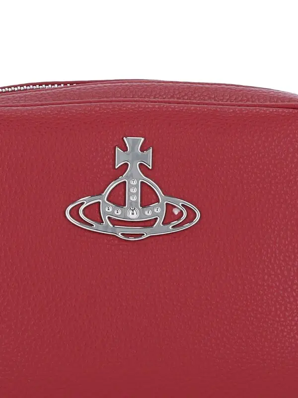 VIVIENNE WESTWOOD Anna Orb-plaque Crossbody Bag - Red