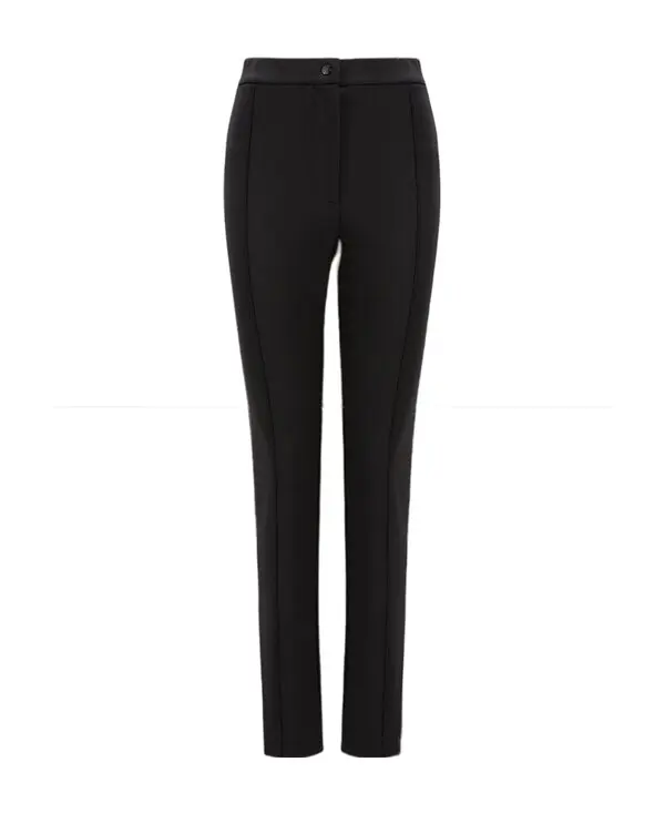 Moncler Seam-detailed Slim-cut Pants - Black