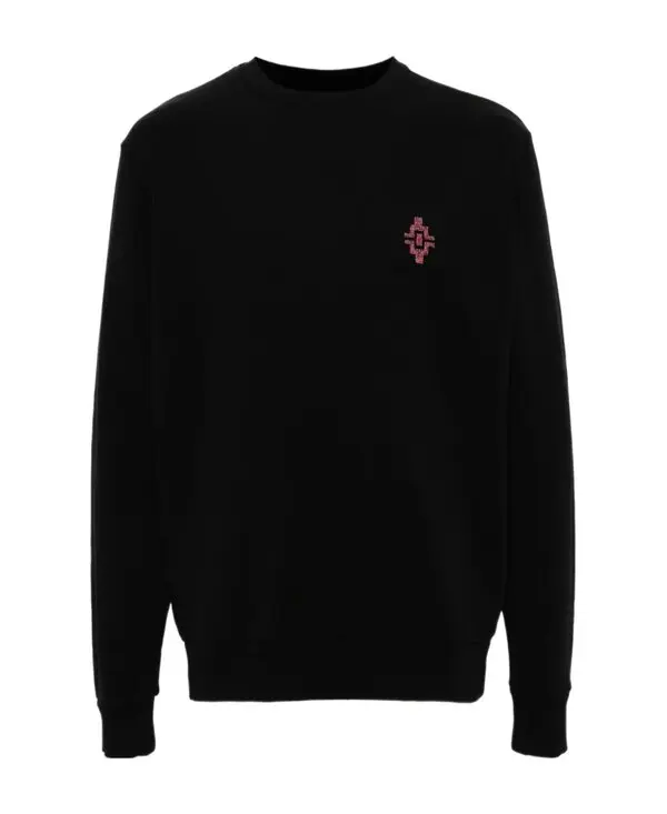 MARCELO BURLON COUNTY OF MILAN Graffiti Cross Sweatshirt - Black