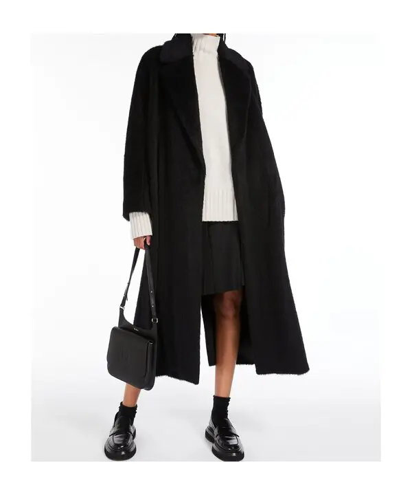 Max Mara Wool And Cashmere Belted Coat - Black