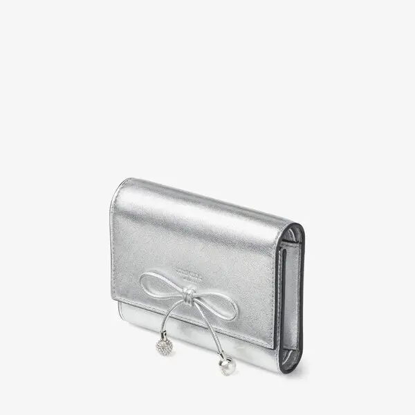 JIMMY CHOO Marinda Metallic Compact Wallet