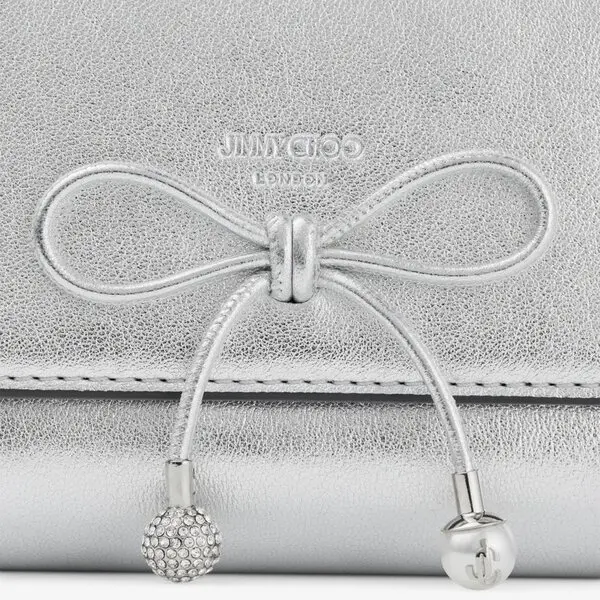 JIMMY CHOO Marinda Metallic Compact Wallet