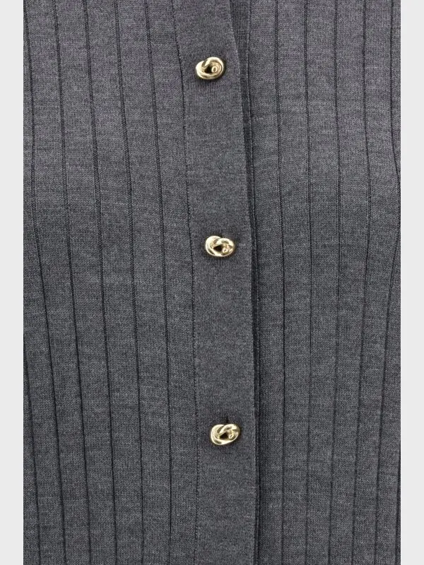 Bottega Veneta Ribbed Knit Cardigan