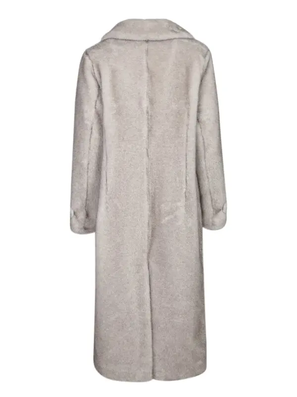 Herno Faux Fur Single Breasted Coat - No