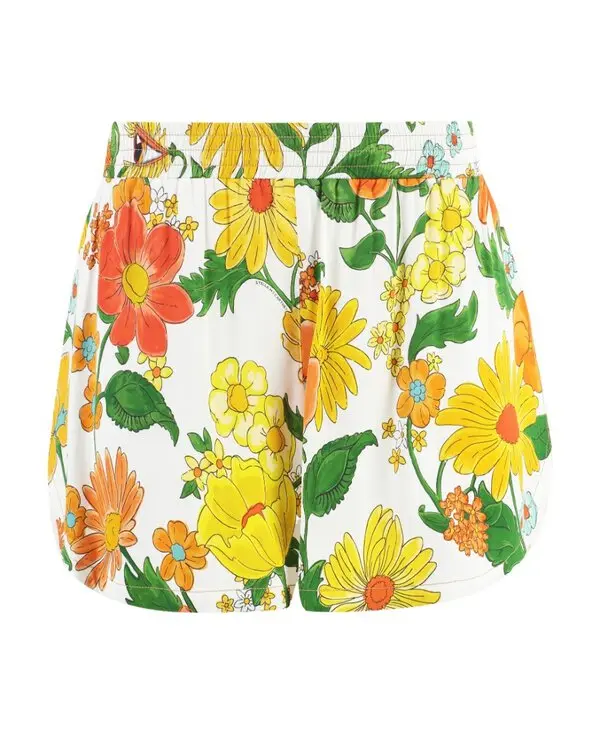 Stella McCartney Printed Elastic Waist Shorts - Multicolor