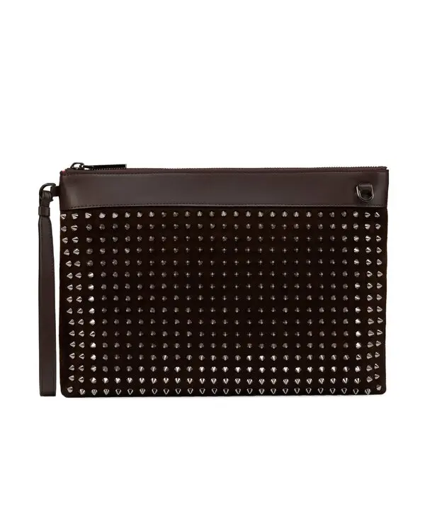 CHRISTIAN LOUBOUTIN Funky Clutch Bag - Brown