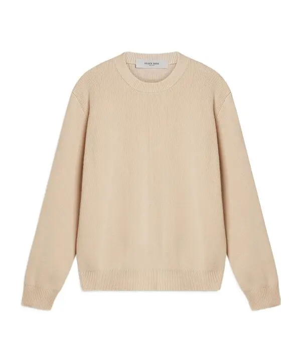 GOLDEN GOOSE Crewneck Knitted Jumper - Nude