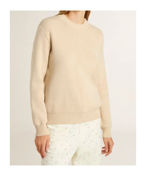 GOLDEN GOOSE Crewneck Knitted Jumper - Nude