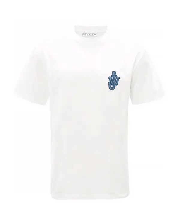 J.W.ANDERSON Jw Anderson Logo Embroidered Crewneck T-shirt - Nude