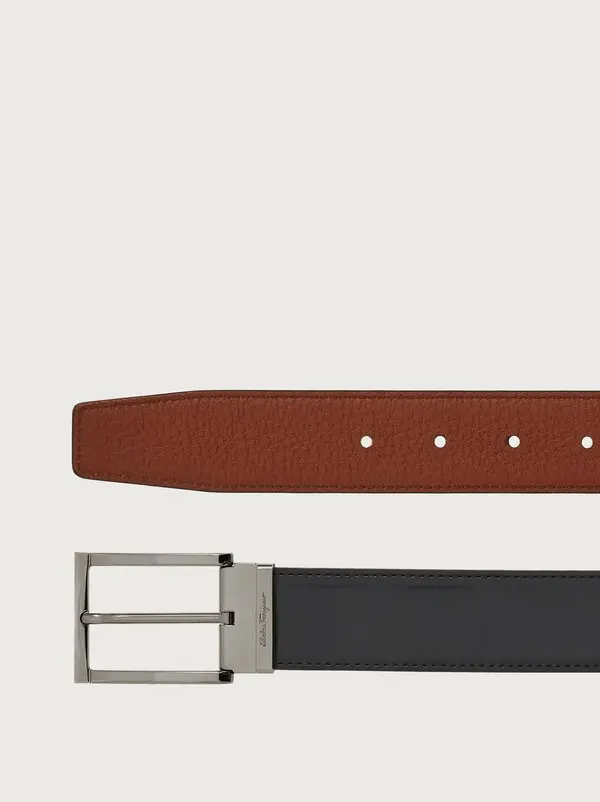 FERRAGAMO Double-sided Adjustable Belt - Black