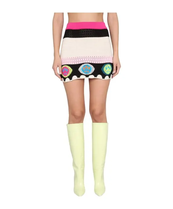 BARROW Vibrant Pattern Mini Skirt - Multicolor