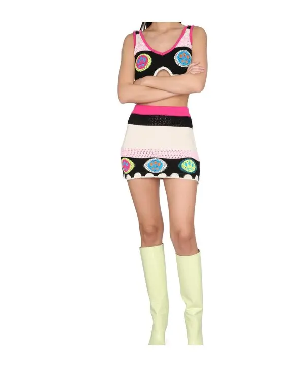 BARROW Vibrant Pattern Mini Skirt - Multicolor