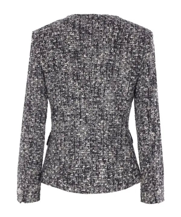 Tagliatore Single-breasted Textured Tweed Jacket