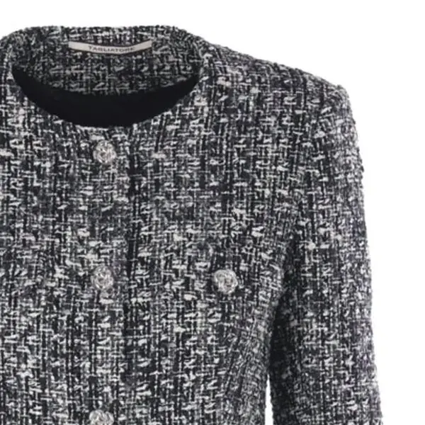 Tagliatore Single-breasted Textured Tweed Jacket