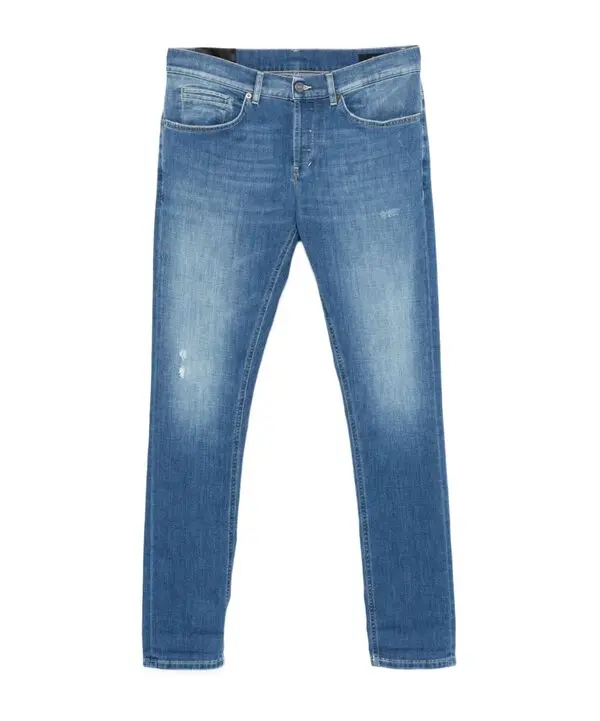 DONDUP Slim Fit Distressed Jeans - Blue