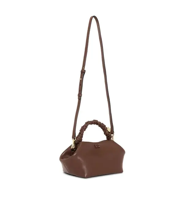 GANNI Bou Small Top Handle Bag - Brown