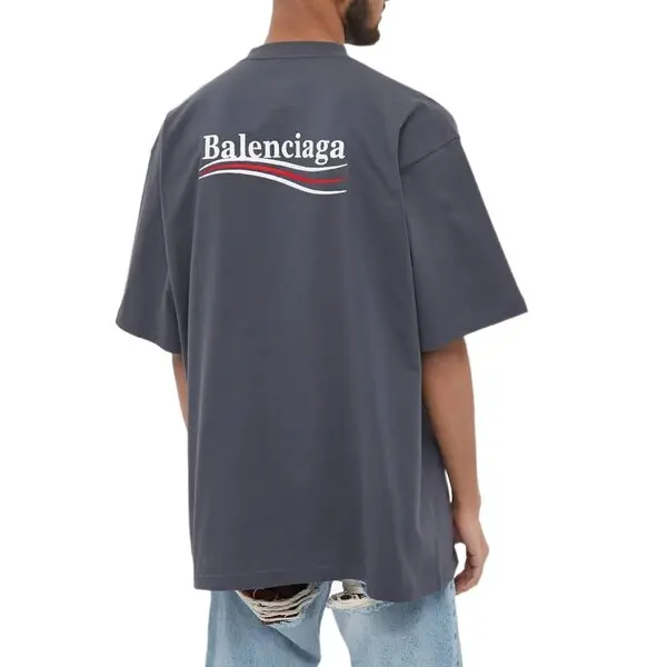 Balenciaga T-shirt Political Campaign Large Fit Da Uomo In Grigio