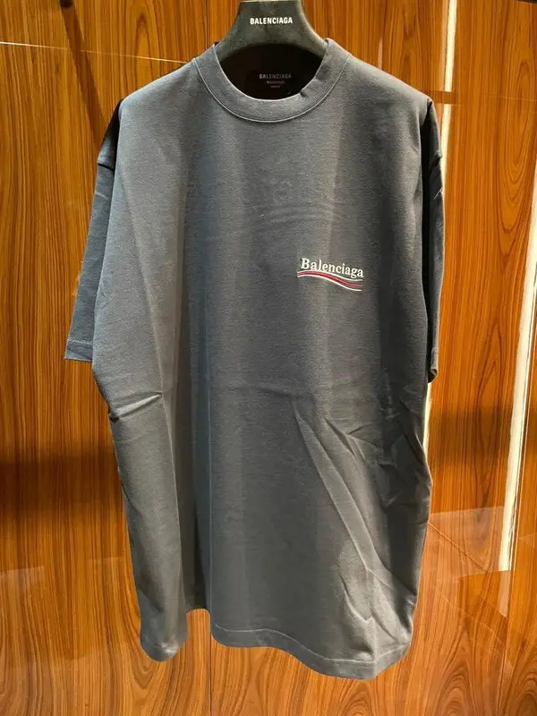 Balenciaga T-shirt Political Campaign Large Fit Da Uomo In Grigio