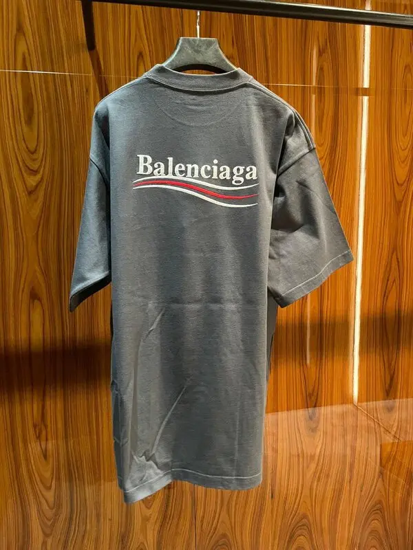Balenciaga T-shirt Political Campaign Large Fit Da Uomo In Grigio