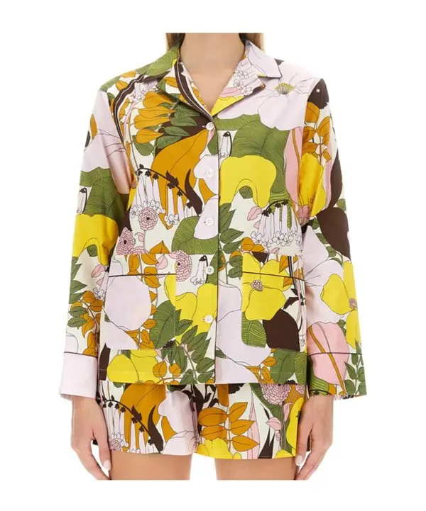 La DoubleJ Floral Print Button-up Blouse - Multicolour
