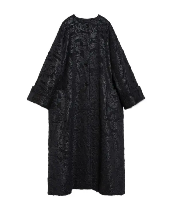 Max Mara Long-sleeved Coat - Black