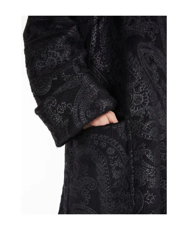Max Mara Long Sleeved Brocade Coat