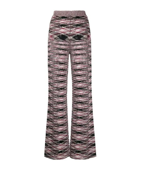 Missoni Patterned Intarsia-knit Flared Trousers