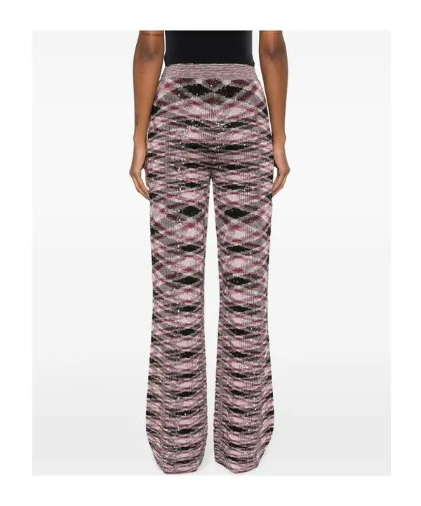 Missoni Patterned Intarsia-knit Flared Trousers