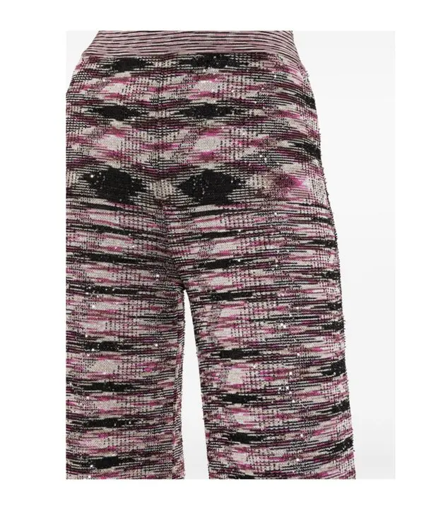 Missoni Patterned Intarsia-knit Flared Trousers