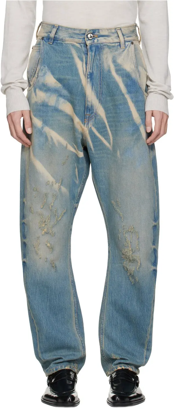 VIVIENNE WESTWOOD Mid-rise Straight-leg Jeans - Blue