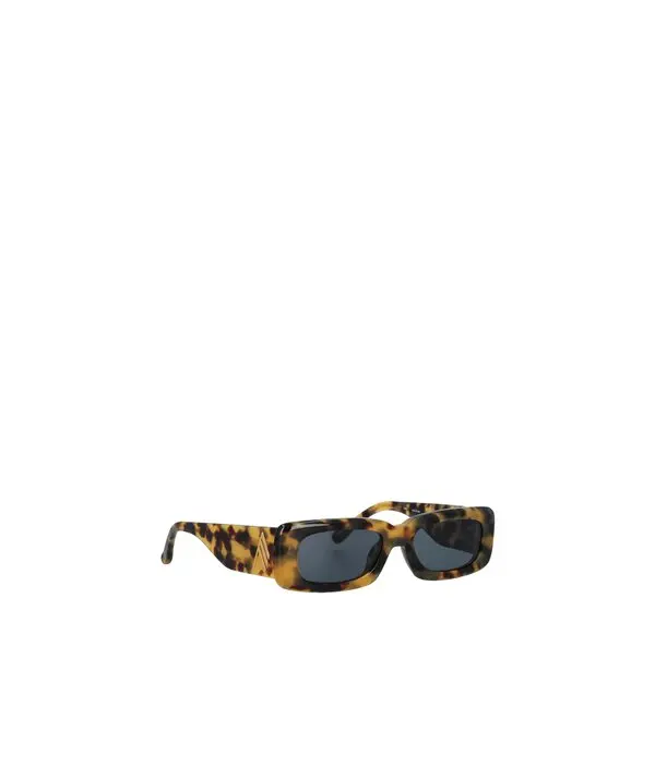 Attico Logo Full-frame Rectangular Sunglasses - Gray