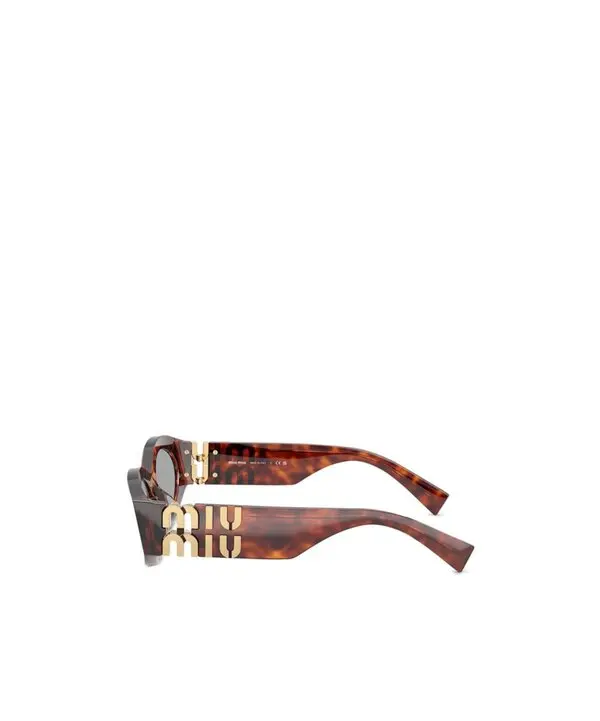 Miu Miu Oval-frame Sunglasses - Gray