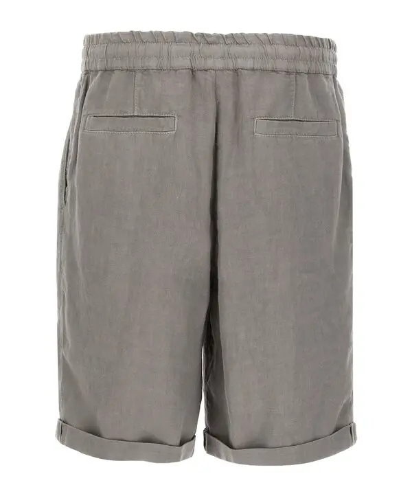 Brunello Cucinelli Elasticated Knee High Shorts - Grey