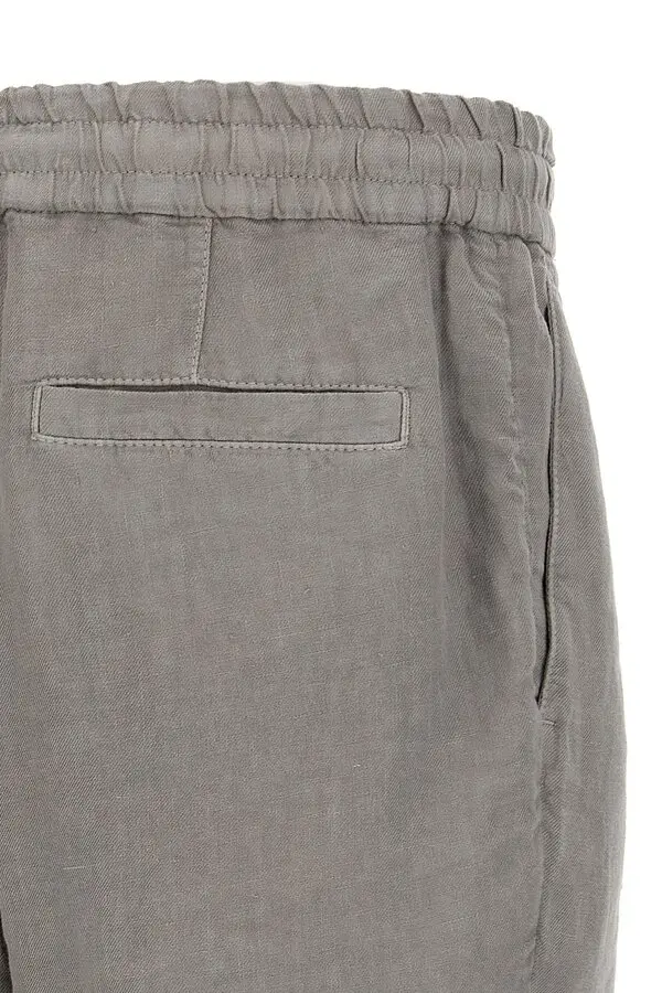 Brunello Cucinelli Elasticated Knee High Shorts - Grey