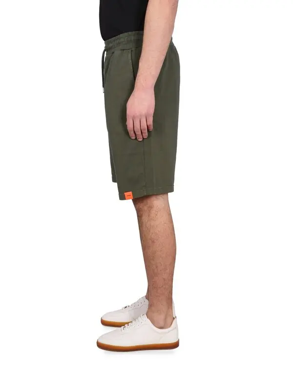 Aspesi Drawstring Shorts With Fringed Hem