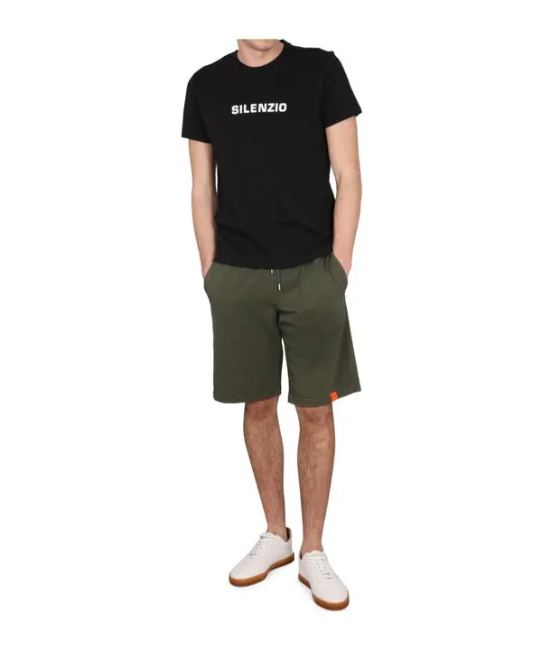 Aspesi Drawstring Shorts With Fringed Hem