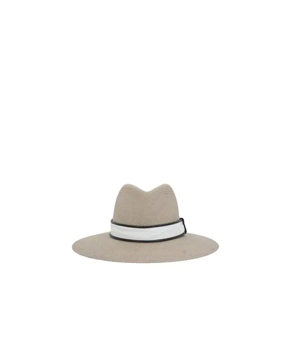 Brunello Cucinelli Wide Brim Fedora - Cool Beige