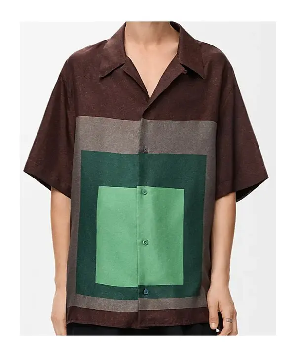 Loewe Anagram Embroidered Short Sleeved Shirt