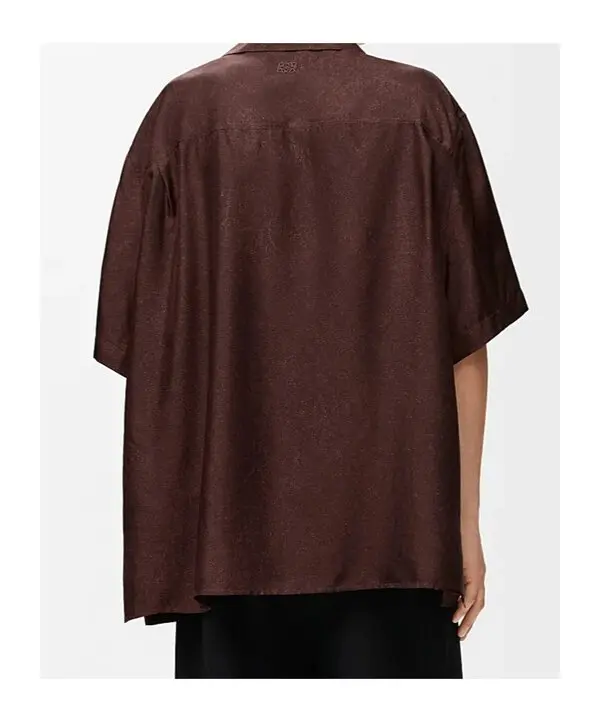 Loewe Anagram Embroidered Short Sleeved Shirt