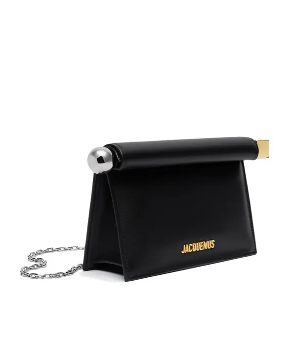 Jacquemus Le Rond Carre Clutch Bag - Black