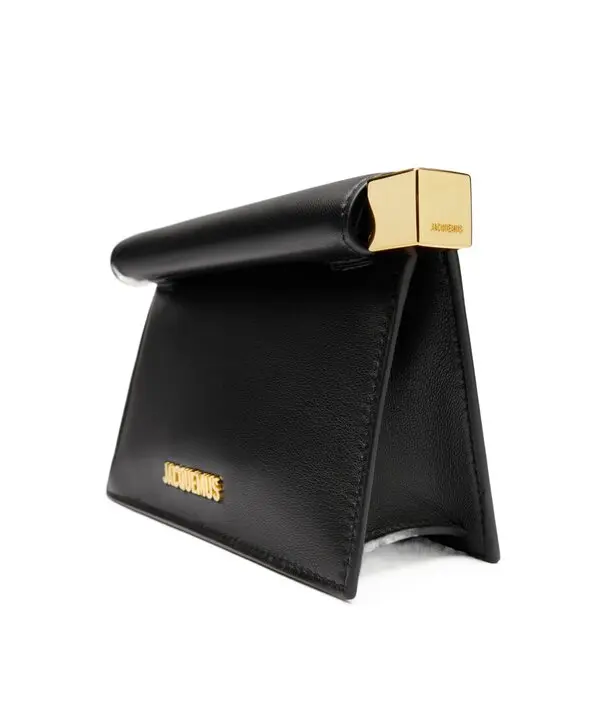Jacquemus Le Rond Carre Clutch Bag - Black