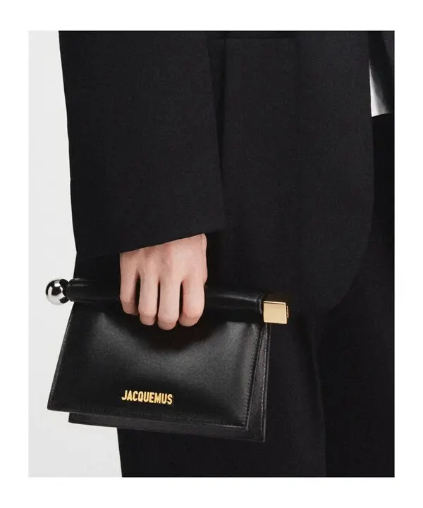 Jacquemus Le Rond Carre Clutch Bag - Black