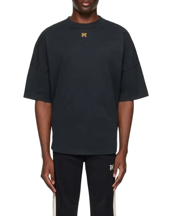 Palm Angels Logo Plaque Crewneck T-shirt