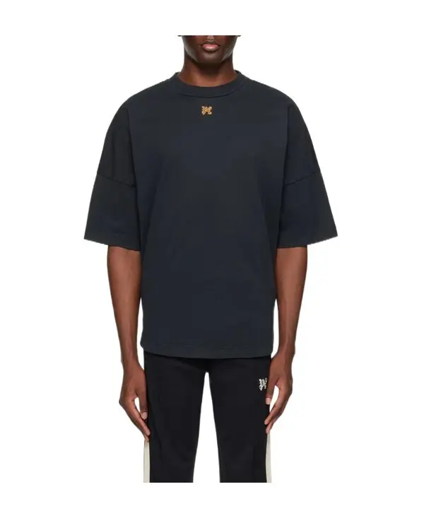 Palm Angels Logo Plaque Crewneck T-shirt