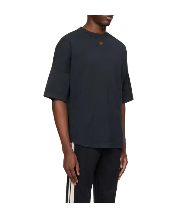 Palm Angels Logo Plaque Crewneck T-shirt
