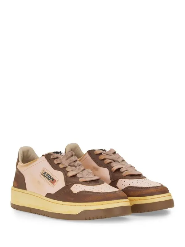 AUTRY Medalist Super Vintage Low-top Sneakers - Brown