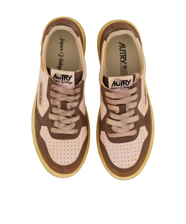 AUTRY Medalist Super Vintage Low-top Sneakers - Brown