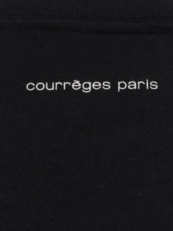 COURREGES Courrèges Ac Straight Printed T-shirt - Black